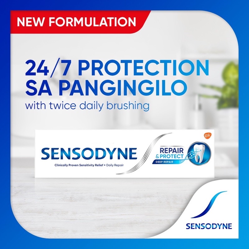 Sensodyne Sensitive Repair & Protect Toothpaste 100g | Shopee Philippines