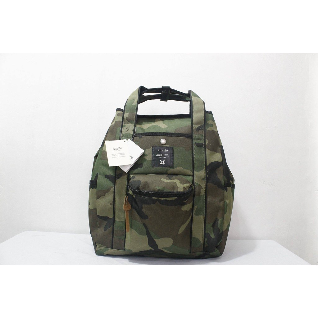 Anello Large Square 2-Way Backpack (Camo) | Shopee Philippines