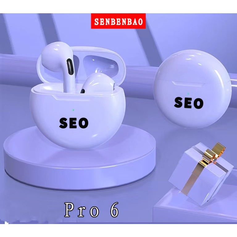 NEW Pro 6 TWS Wireless Headphones with Mic Fone Bluetooth Earphones ...
