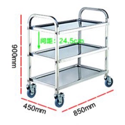 Stainless steel 95*50*90cm Kitchen Trolley food service cart carrier ...