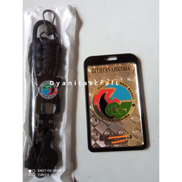 Custome ID CARD POLRI LOGO BULAK Back Front And Back | Police Name Tag ...