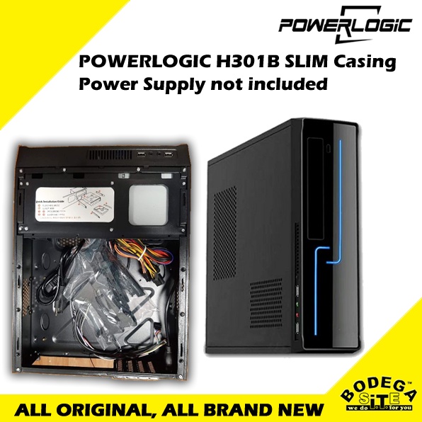 POWERLOGIC H301B SLIM Casing Power Supply not included | Shopee Philippines