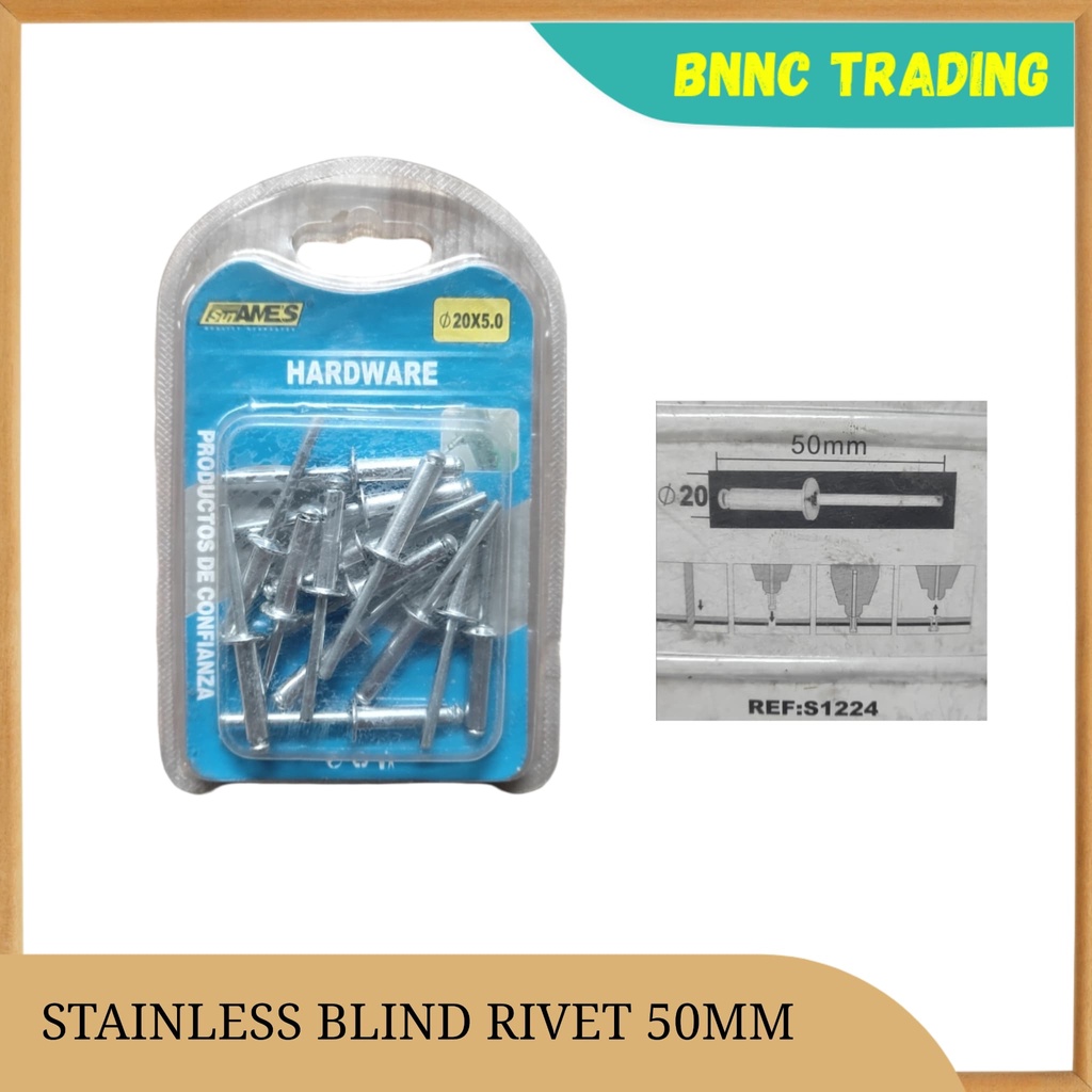 SUNAMES STAINLESS STEEL BLIND RIVET | Shopee Philippines