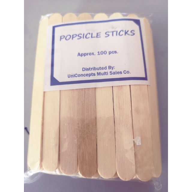100pcs Regular size Popsicle Sticks Onhand | Shopee Philippines