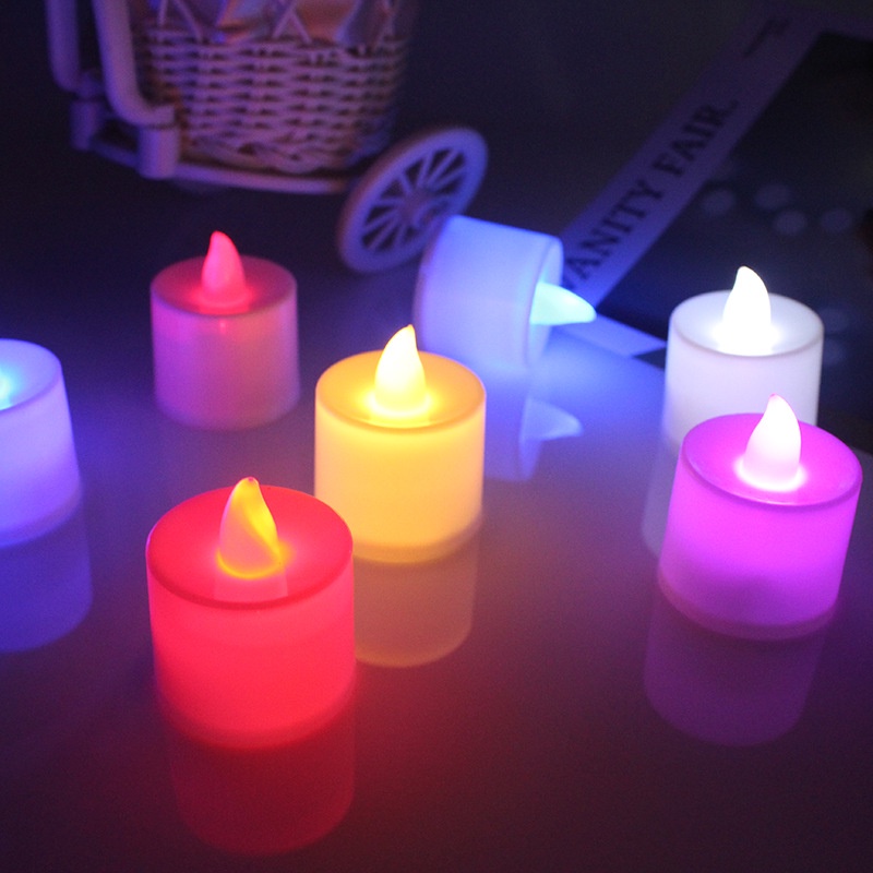 Shaped LED Light Romantic Candle Flameless Wedding Birthday Party ...