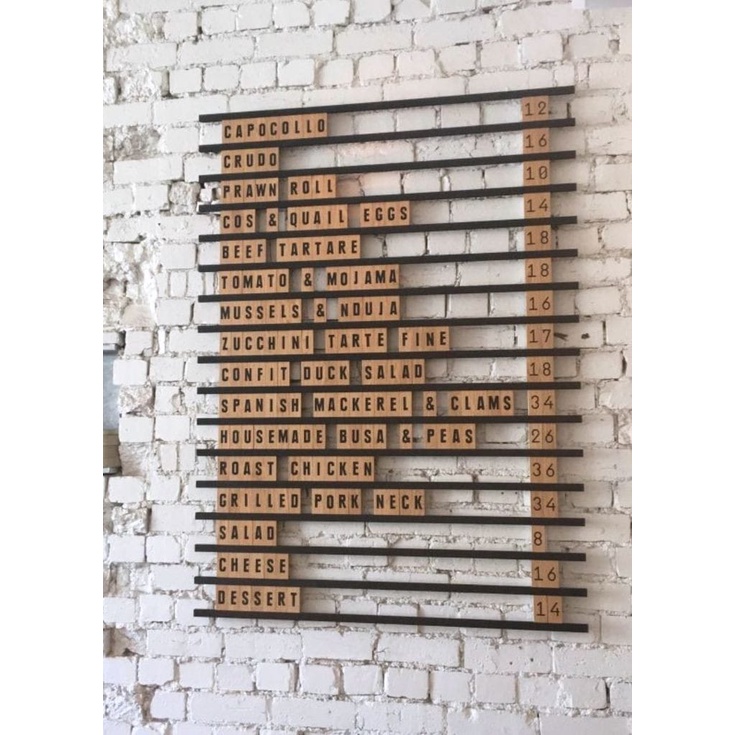 Selling Cafe Menu Board/Wall Price List/Cafe Letter Board | Shopee ...