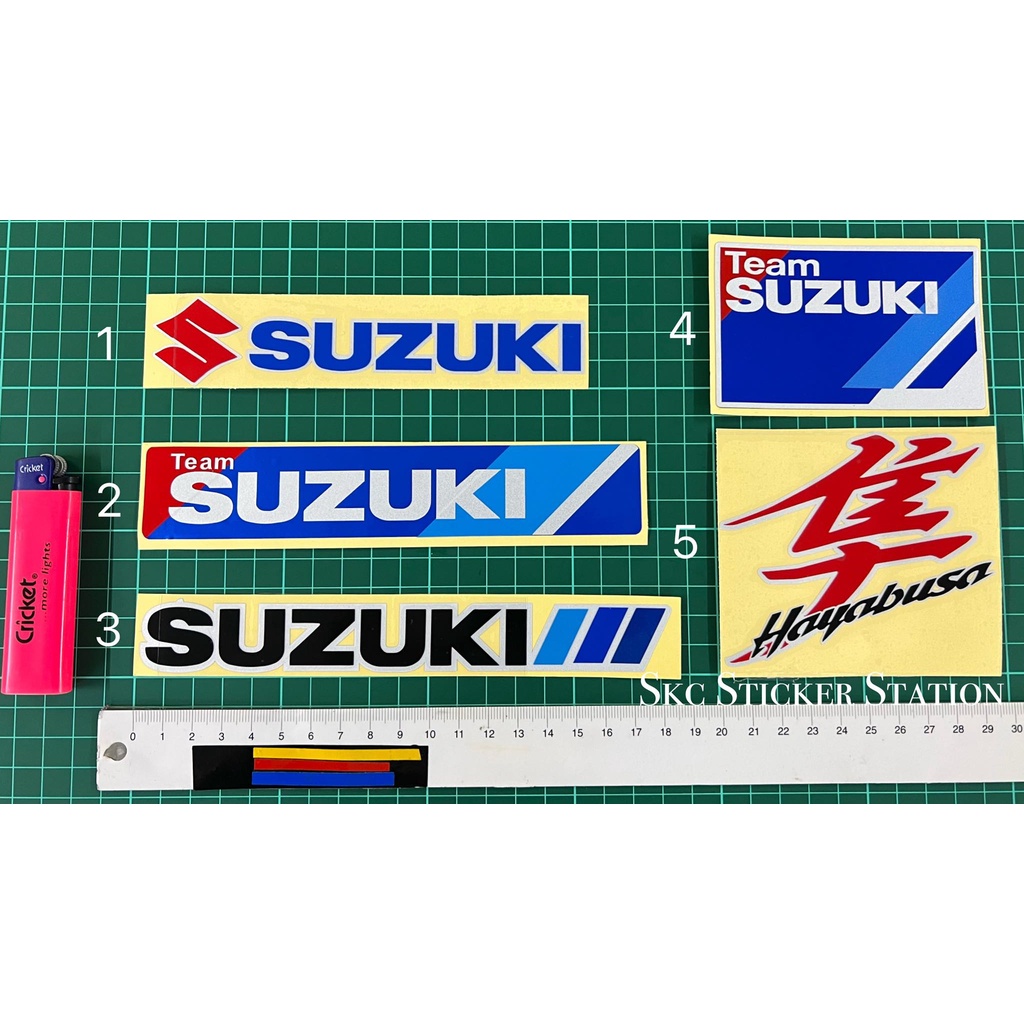 Suzuki / Team Suzuki / Hayabusa Suzuki Sticker Cutting Overlapping ...