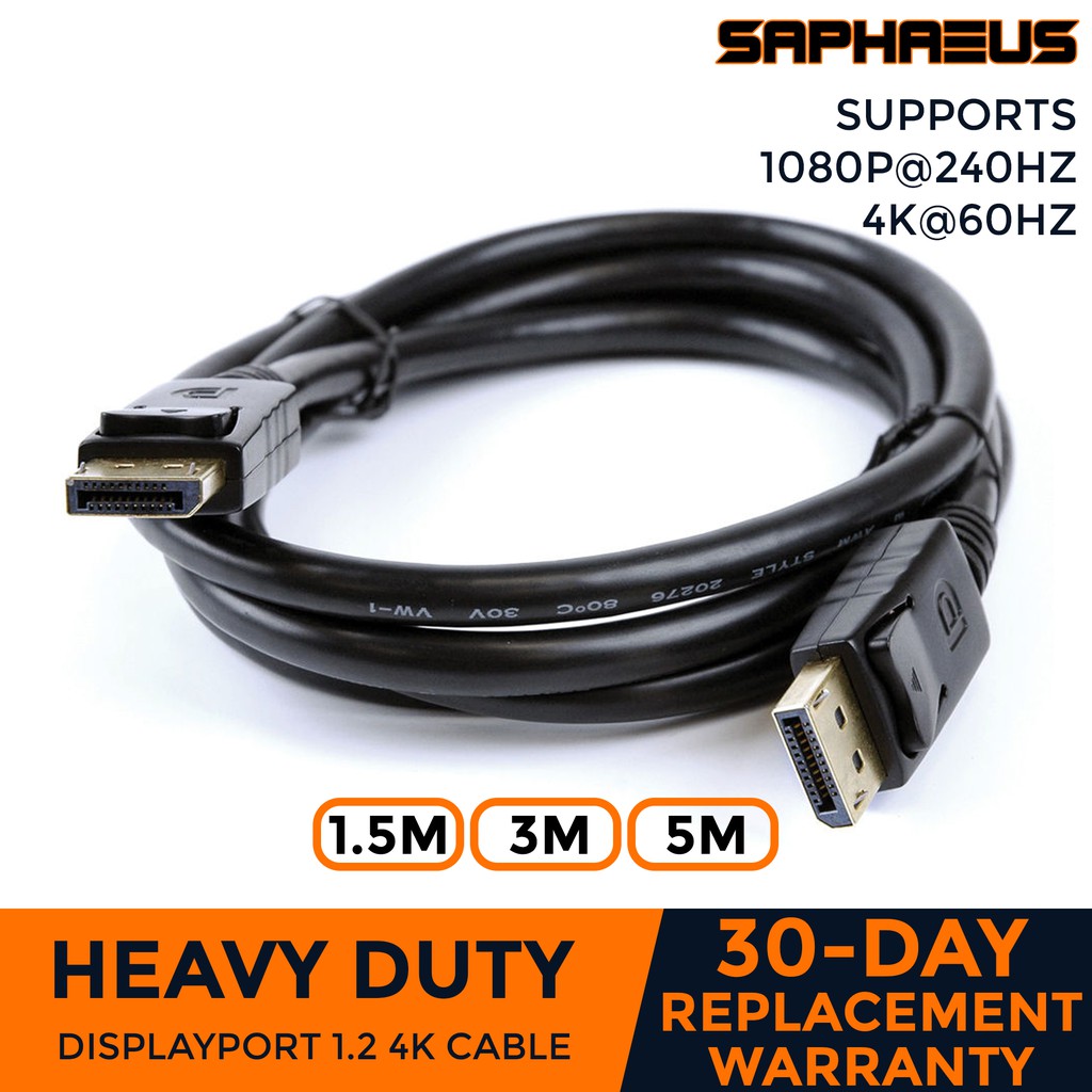 1.5 3M 5M Meters DisplayPort Cable 4K 165Hz DisplayPort to DisplayPort ...