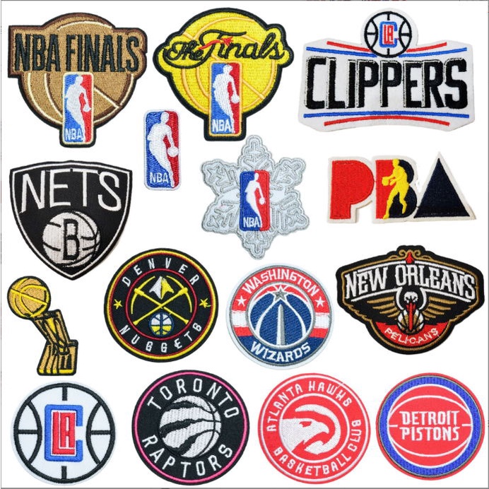 American NBA Team Logo Embroidered Cloth Patch Patch Decal | Shopee ...