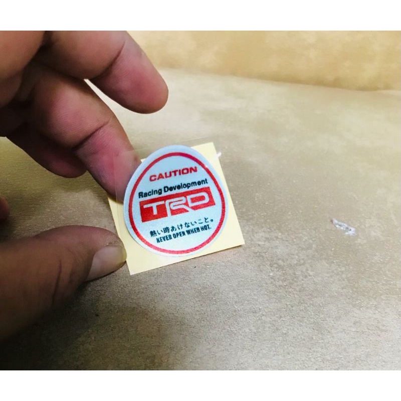 Sticker Print Cutting Radcap/Radiator Cap TRD | Shopee Philippines