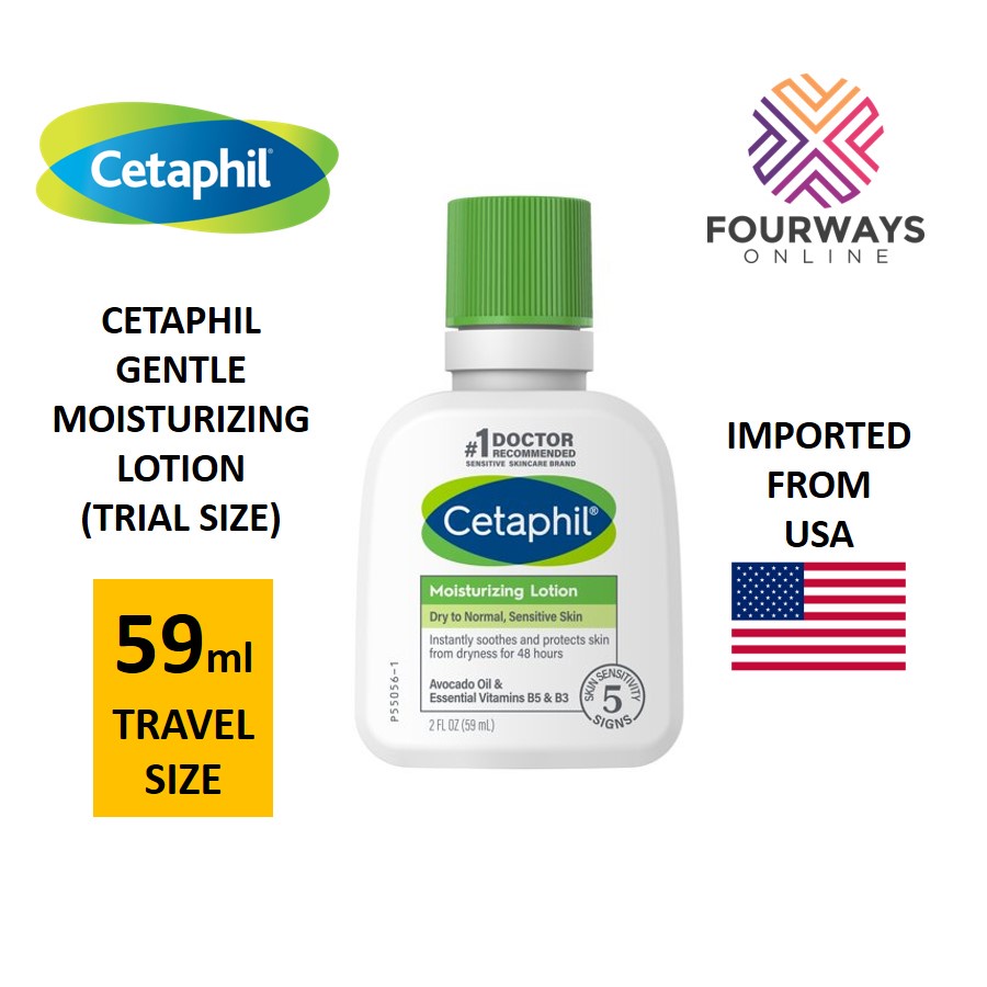 Cetaphil Moisturizing Lotion 59ml TRAVEL SIZE / TRIAL SIZE | Shopee ...