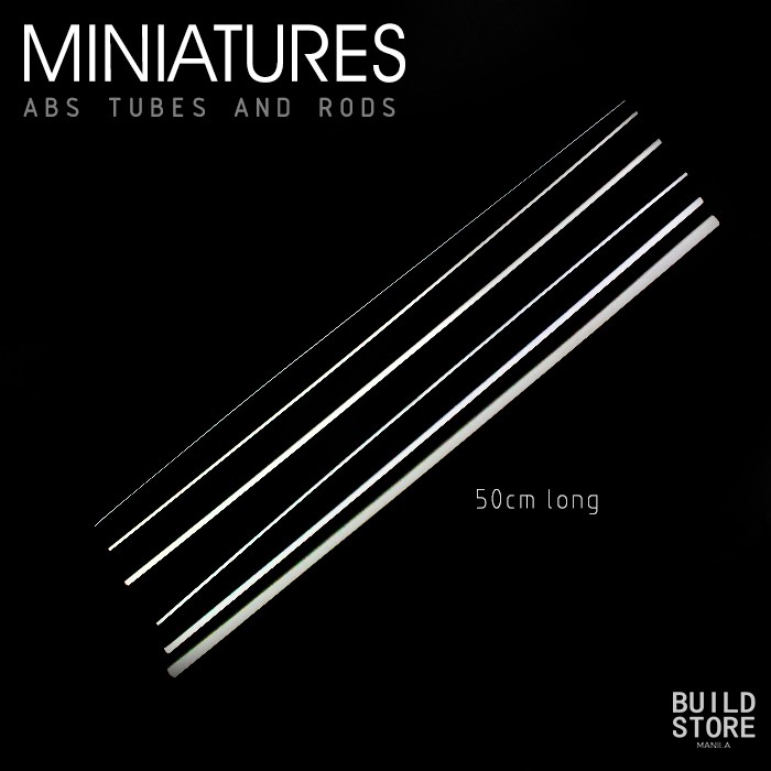 5 pcs ABS Tubes and ABS Rods for Miniatures, Architecture, Models ...