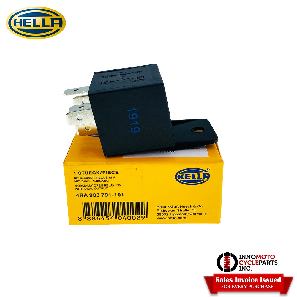 HELLA Relay 12V / 5-PIN / 4RA 933 791-101 | Shopee Philippines