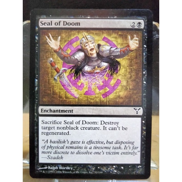 Magic: The Gathering(MTG) Card Seal Of Doom Dissension | Shopee Philippines