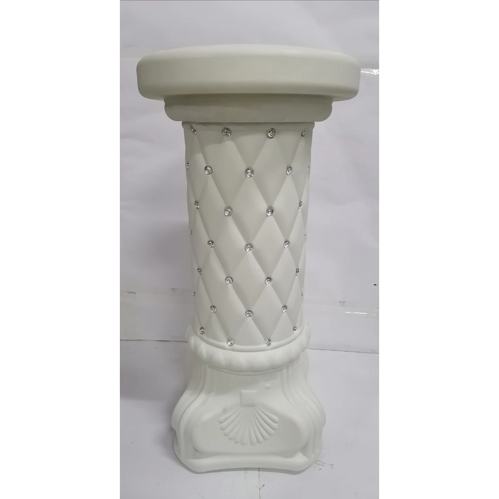 White Plastic Stand Vase Decoration w/ New Design (65cm) | Shopee ...