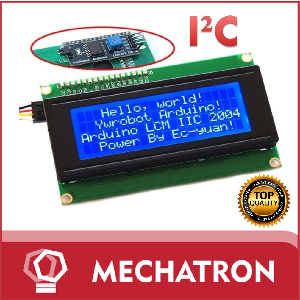 LCD 2004 I2C Interface IIC 20X4 LCD2004 Module Blue Backlight | Shopee ...