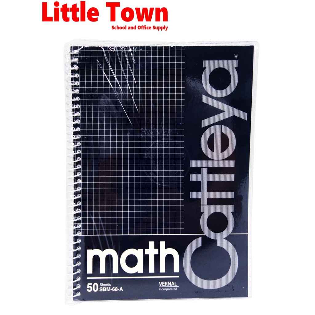 Cattleya Math Notebook Spiral 50 Sheets (6 X 8 ½" Inches) | Shopee ...