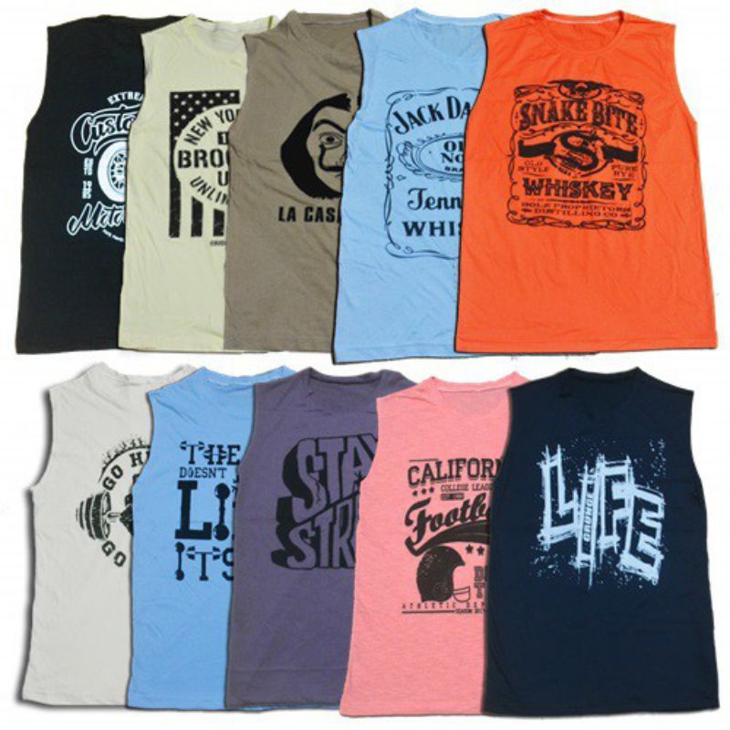 Cotton Sando Muscle Tee Sando For Men | Shopee Philippines