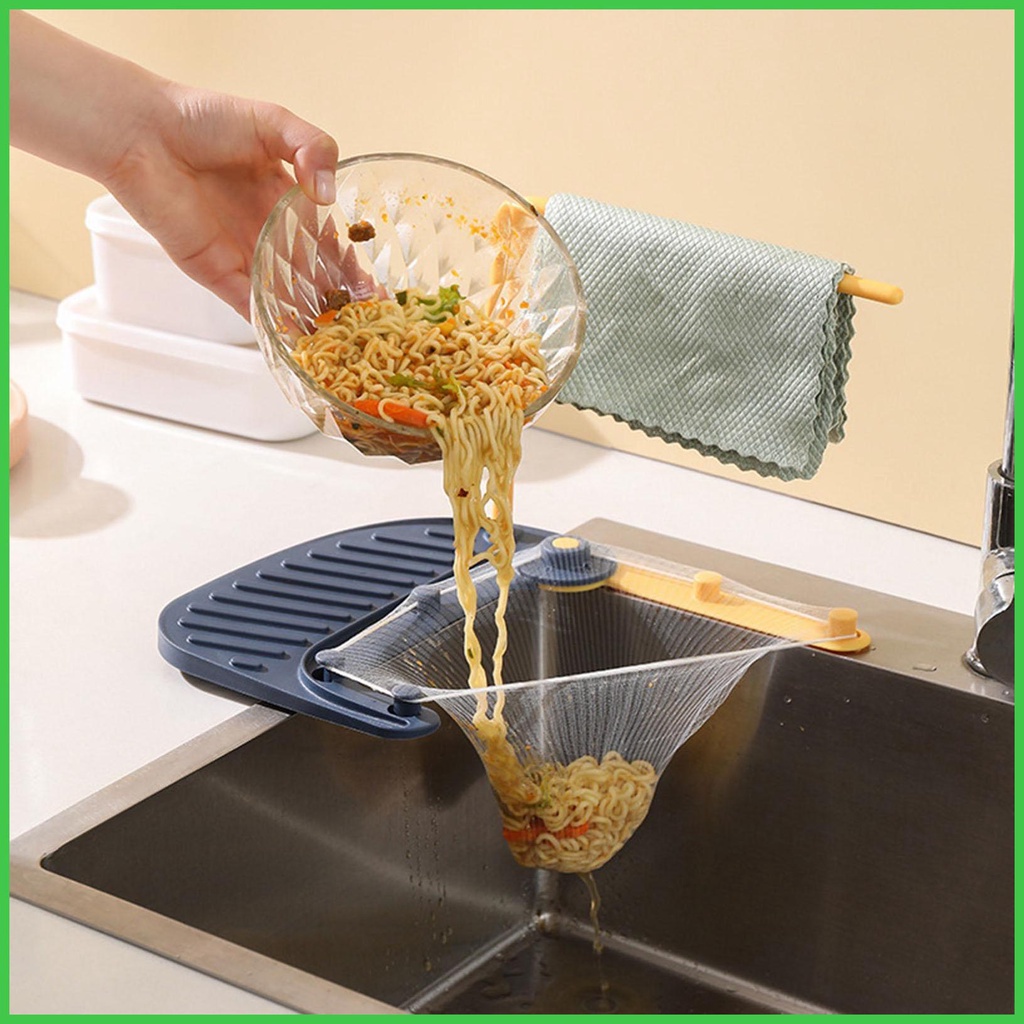 Kitchen Sink Strainer Leftovers Holder Triangle Sink Corner Food ...