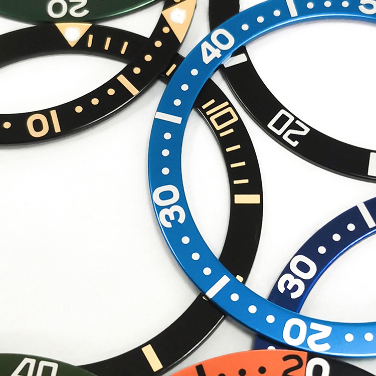 38MM Aluminum Watch Bezel Modified Flat Aluminum Ring for SKX SUB Watch ...