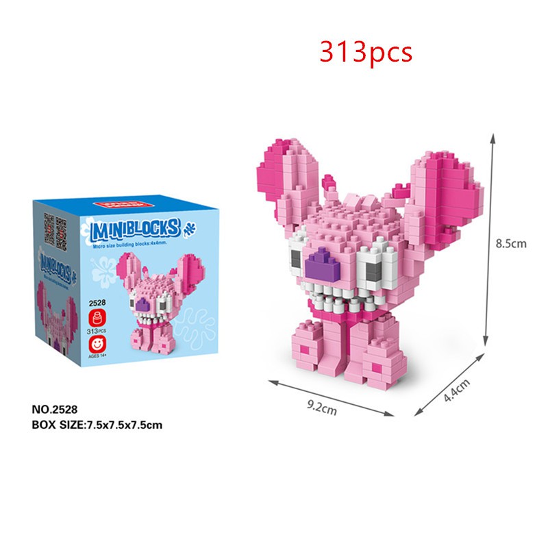 Anime Stitch Building Blocks Toy Lego Compatible Nano Diamond Bricks ...