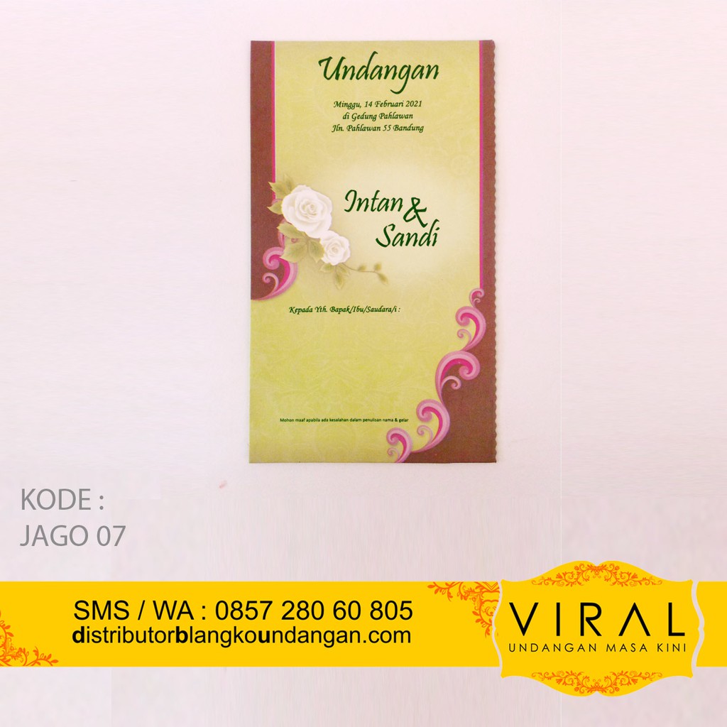 Jago Invitation Blank 07 Price | Shopee Philippines