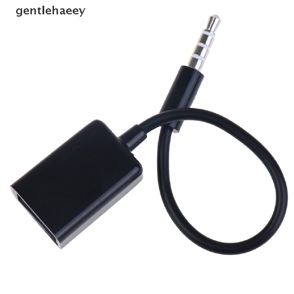 Gene 3.5mm Male AUX Audio Plug Jack To USB 2.0 Female Converter Cable ...