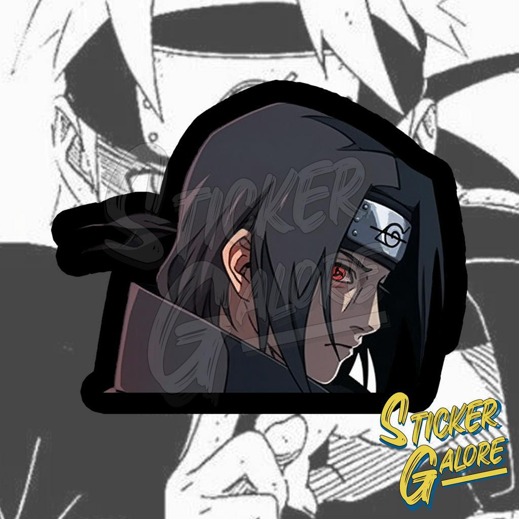 ITACHI PEEKER STICKERS | NARUTO WATERPROOF STICKERS | VINYL LAMINATED ...