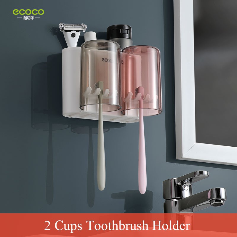 Ecoco Toothbrush Holder Automatic Toothpaste Squeezer Dispenser Wall ... Ecoco Toothbrush Holder Automatic Toothpaste Squeezer Dispenser Wall ...