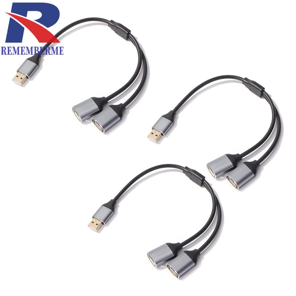 2 in 1 USB Cable 1 Male to 2 Female Data Hub Power Extension Adapter Y ...