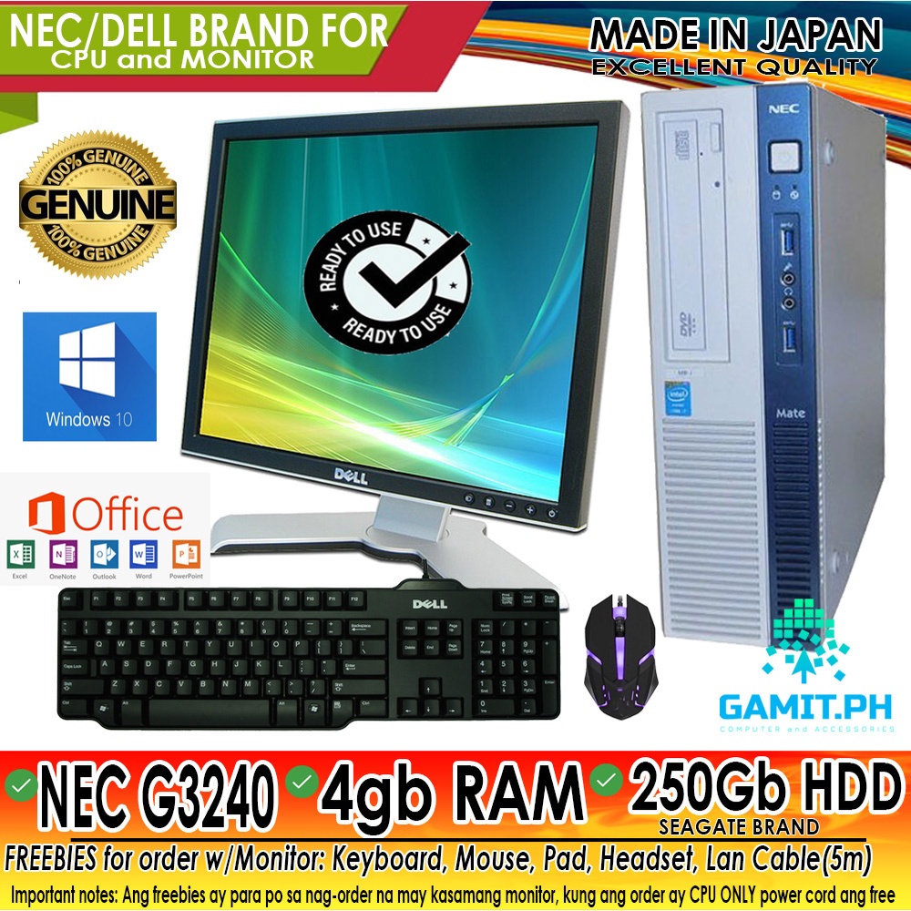 Pc Desktop Computer Cpu System Unit for Work from home, online job ...