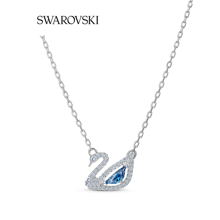 Swarovski DAZZLING SWAN blue swan female necklace for girls jewelry ...
