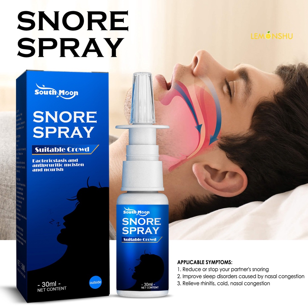 LMS 30ml South Moon Anti Snoring Spray Herbal Ingredient Better ...