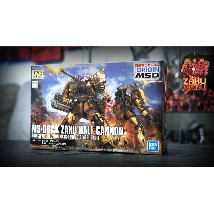 Bandai 1/144 HG The Origin HGTO MS-06CK Zaku Half Cannon #019 (Gunpla) | Shopee Philippines