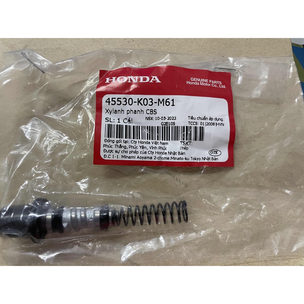 Honda Genuine Brake Master Repair Kit 45530k03m61for Beat Fi V2