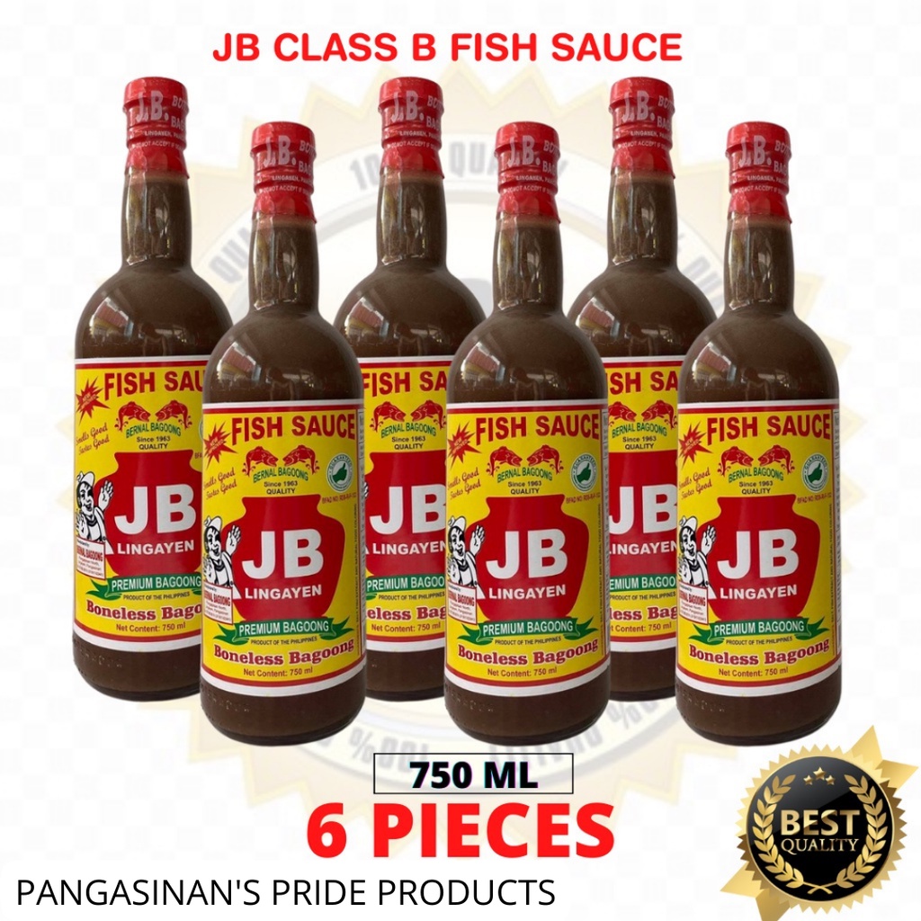 PANGASINAN'S PRIDE JB Boneless Bagoong Pure ISDA 750ML Class B ( 6 BOTTLES ) | Shopee Philippines