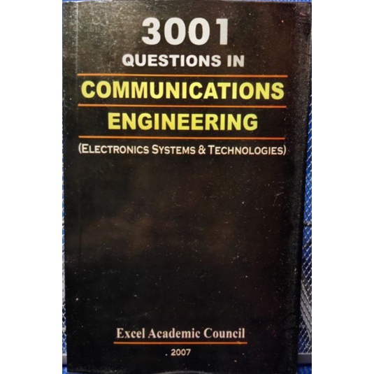 3001 QUESTIONS IN COMMUNICATIONS ENGINEERING | Shopee Philippines