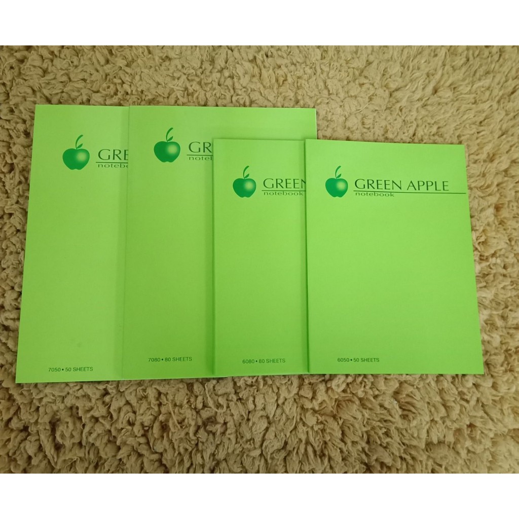 GREEN APPLE PADDED NOTEBOOK | Shopee Philippines