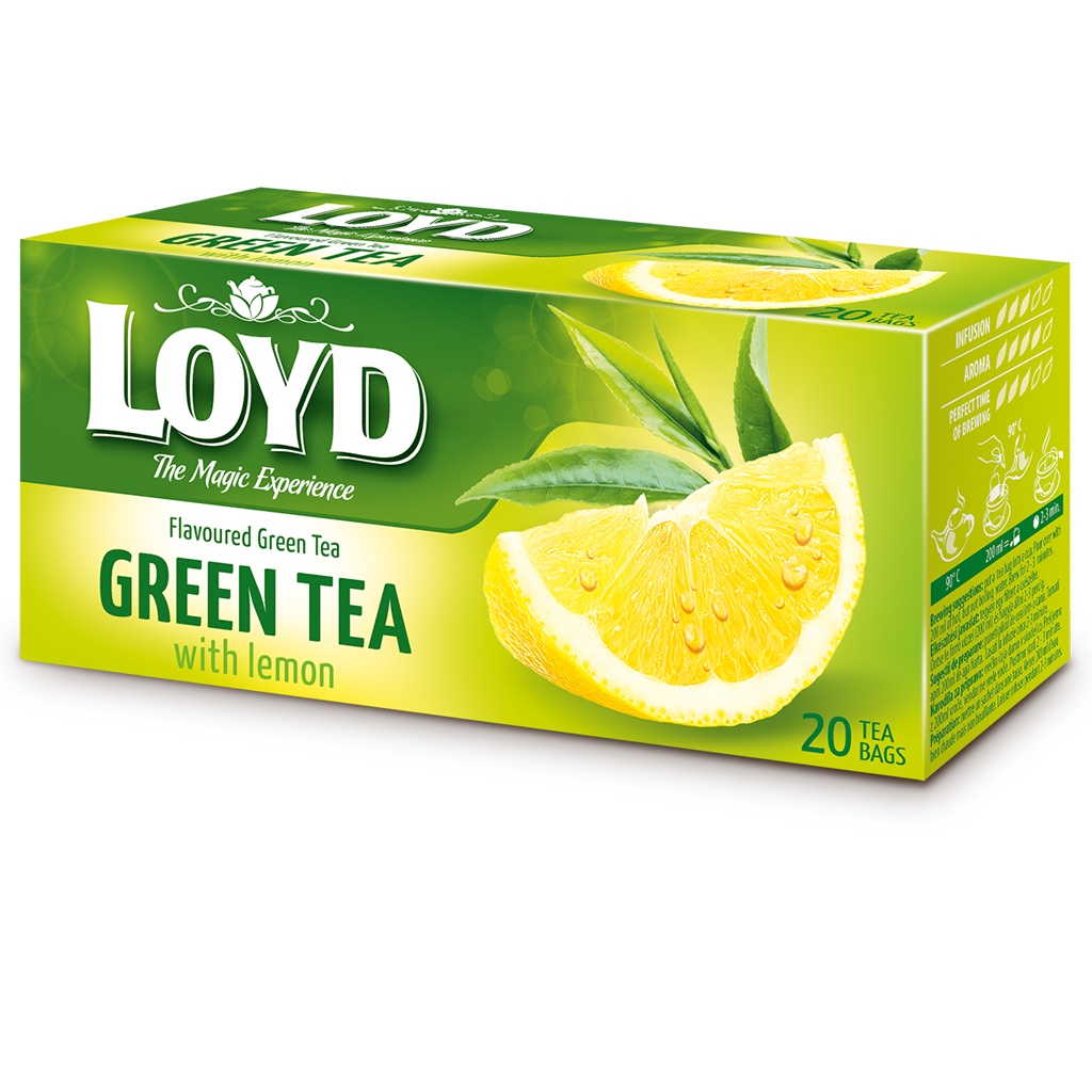 LOYD GREEN TEA WITH LEMON 20 TEABAGS | Shopee Philippines