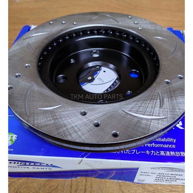PERODUA MYVI LAGI BEST, AXIA, BEZZA FRONT DISC ROTOR SET (NISSINTECH ...