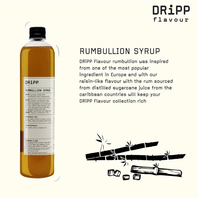 Dripp Rumbullion Syrup / Syrup / Syrup / Taste | Shopee Philippines