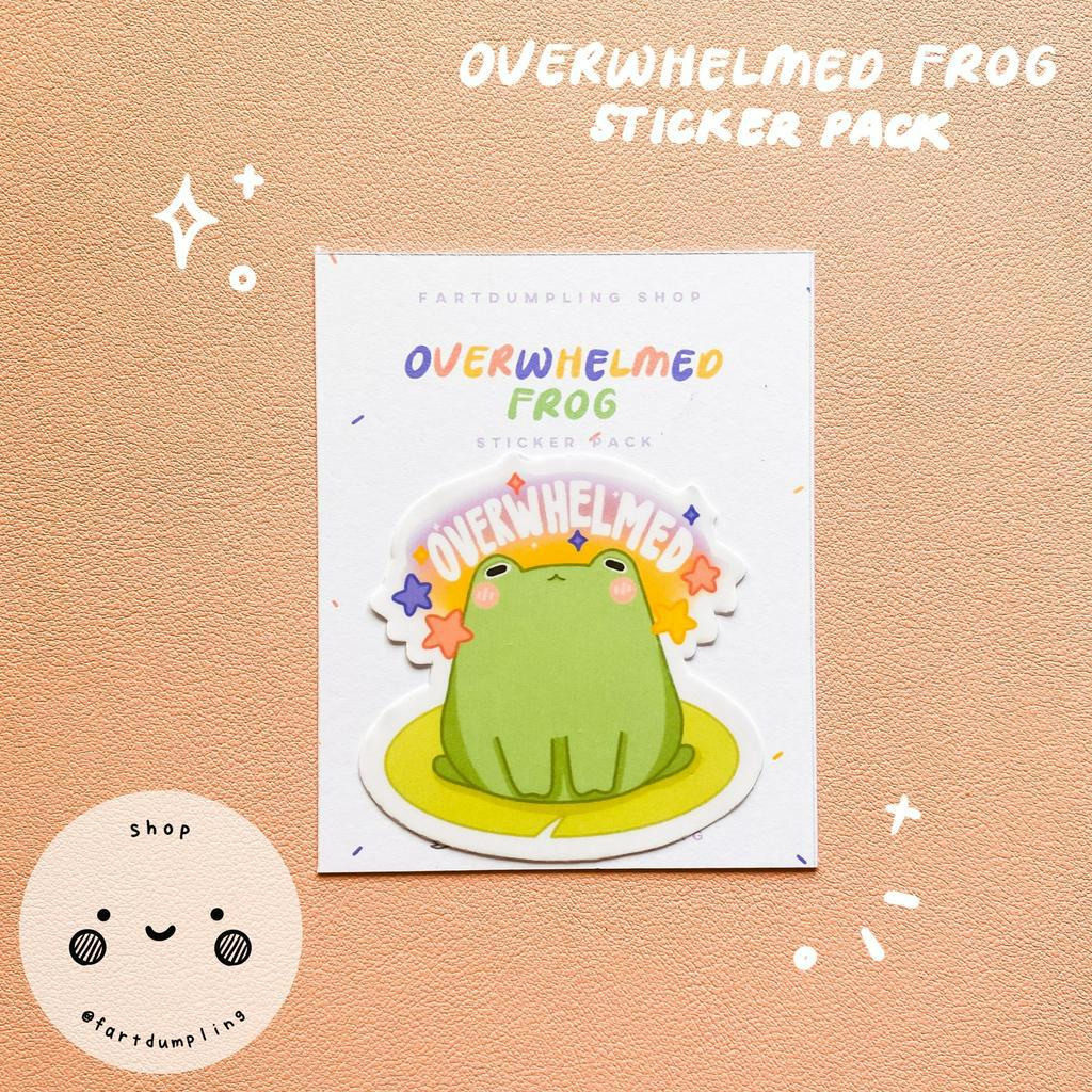 Overwhelmed Frog Mood Sticker - Solo (1 pc.) | Shopee Philippines
