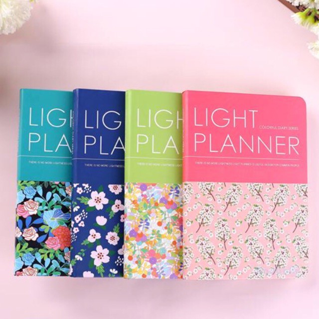 Light Planner Floral Pattern Open Date Planner and Marble Planner ...