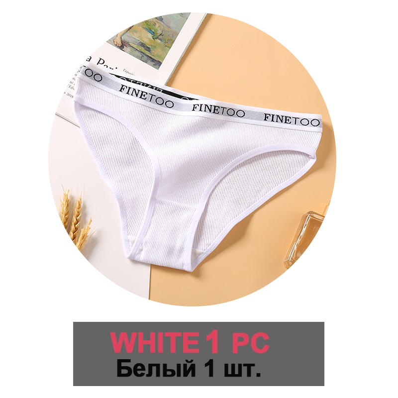 FINETOO Women's Cotton Panty M-XXL Women Soft Underwear for Female ...