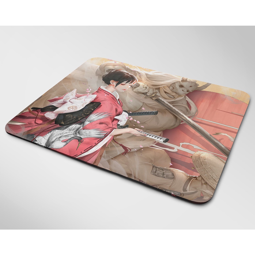 Large mouse pad, mouse pad, Samurai Girl model mouse pad (Multiple ...