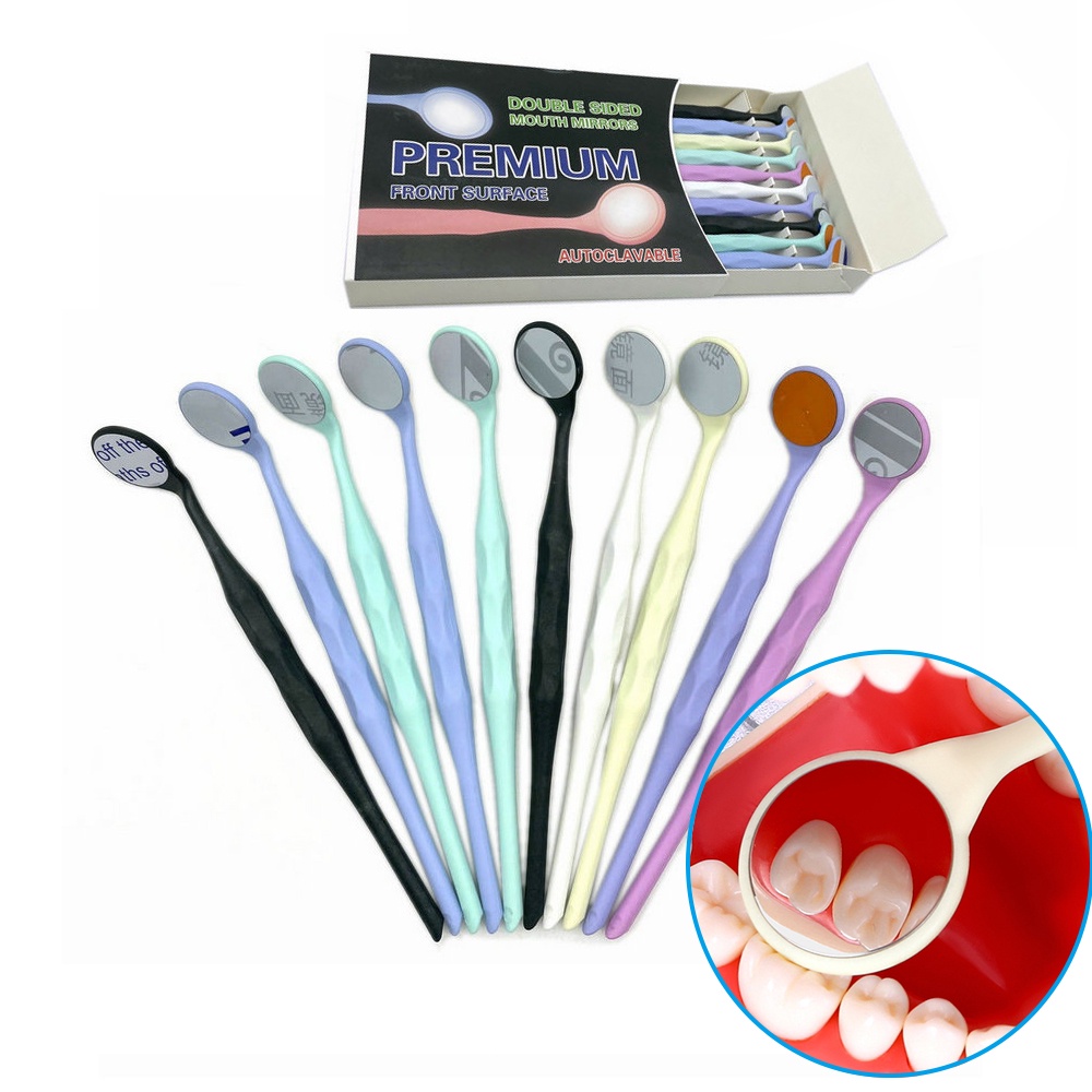 10Pcs Dental Intraoral Mirror Reflector Mirror Mouth mirrors ...
