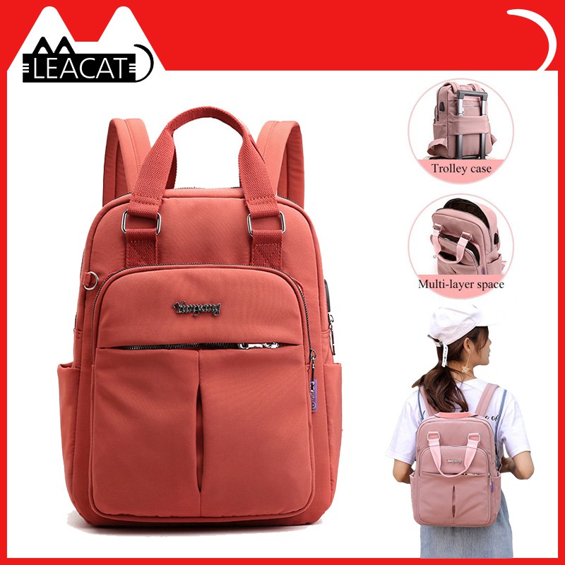 Leacat Girls Laptop Backpacks Pink Men Usb Charging Backpack Women ...