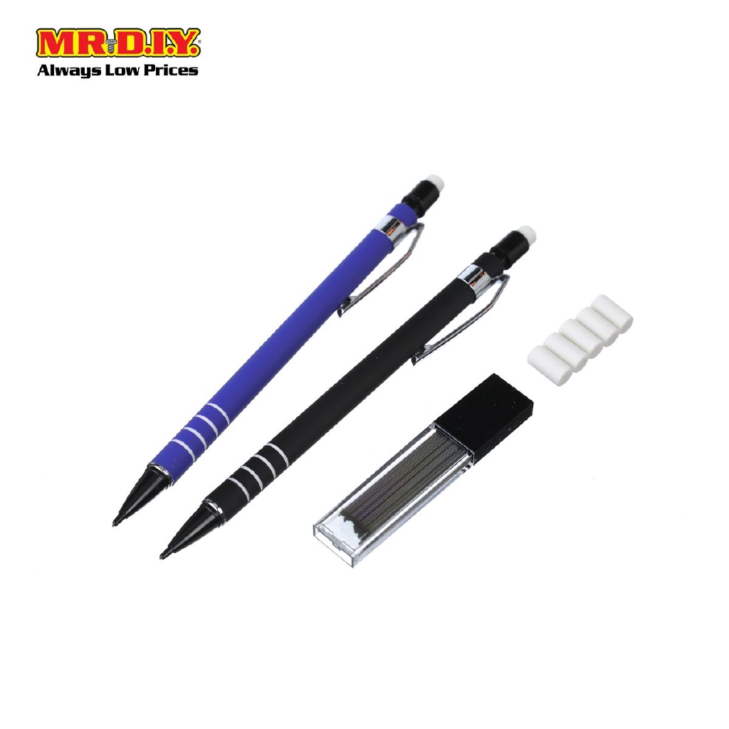(MR.DIY) BEIFA 2B Mechanical Pencil Set - MB710201 [0.5mm] (2pcs ...