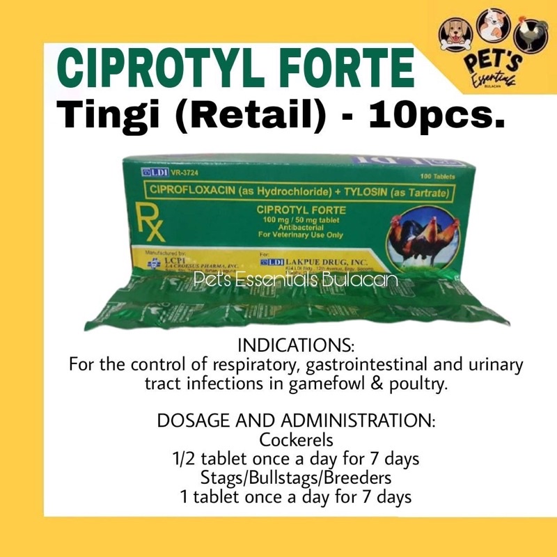 Ciprotyl Forte Tingi (Retail) - Isang banig (10 pcs) | Shopee Philippines