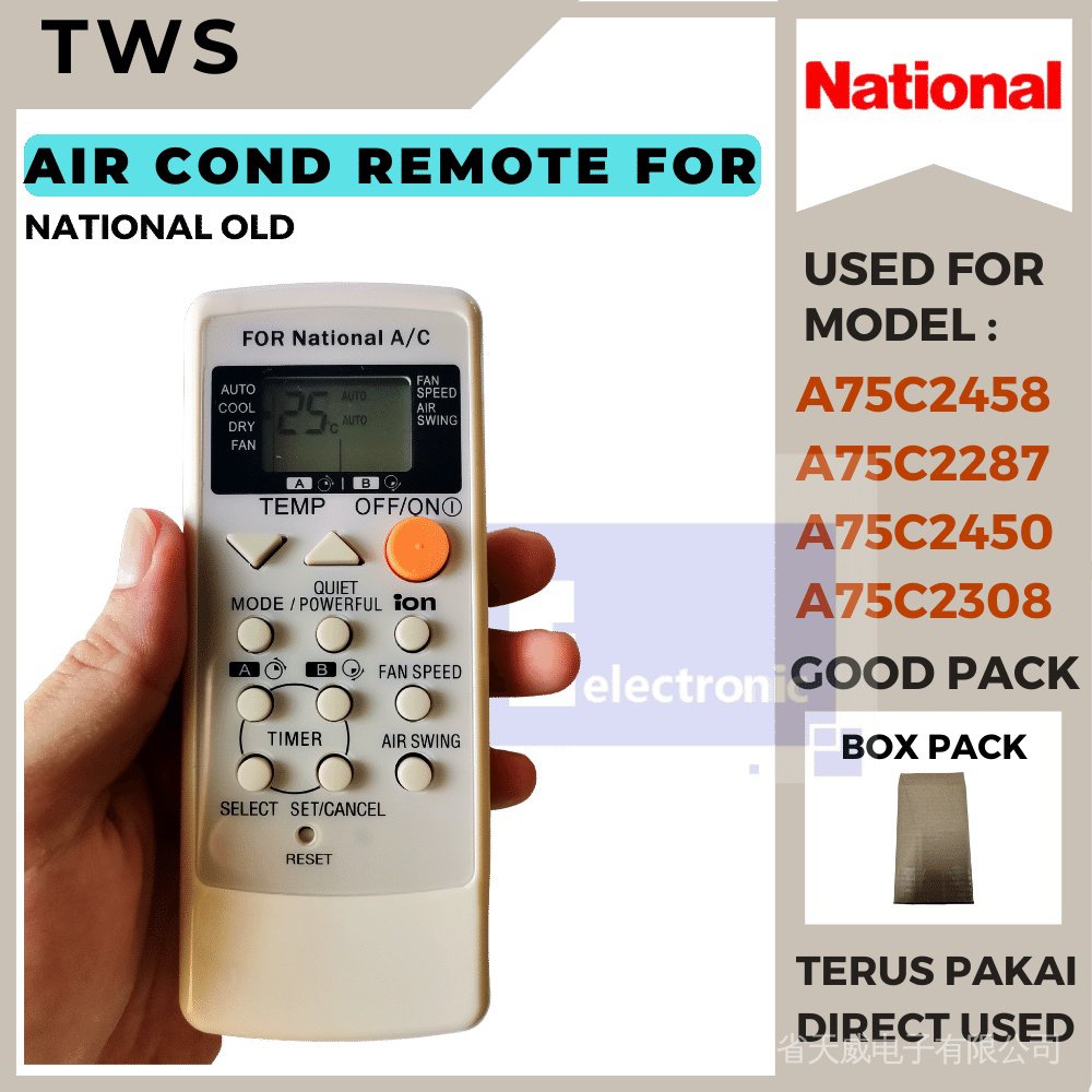 Air conditioner remote control for national old | Shopee Philippines